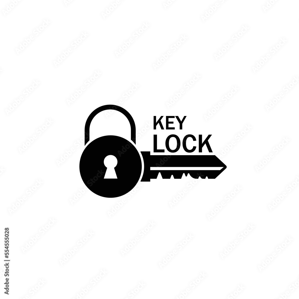 key lock logo real estate design symbol Stock Vector | Adobe Stock