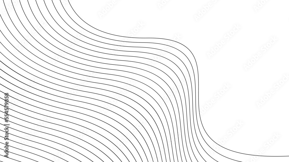 Abstract Wave Element For Design Modern Abstract Background Thin Line Wavy Abstract Vector