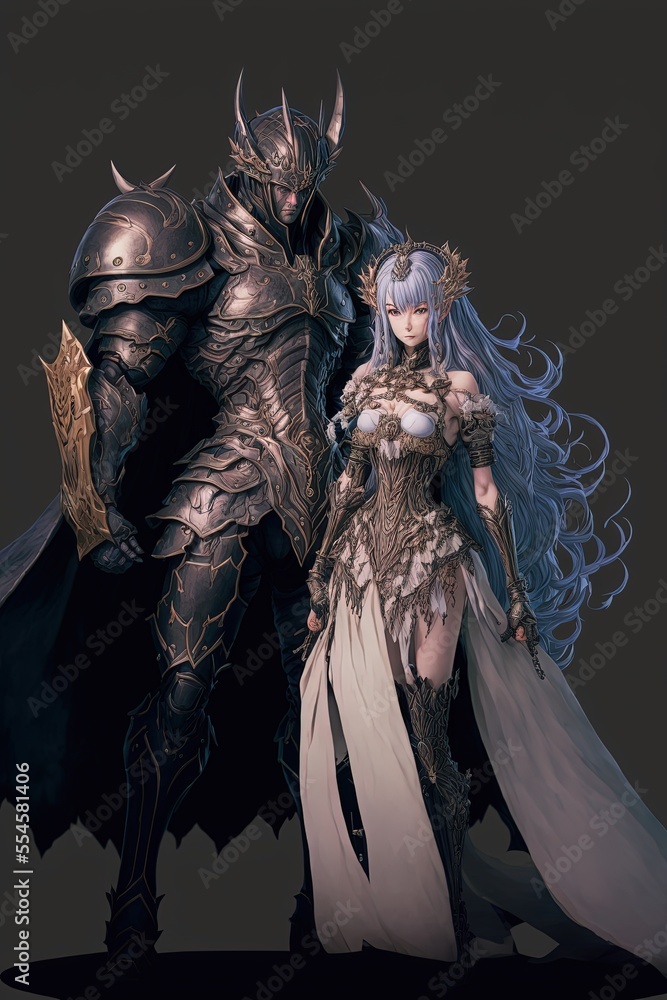 AI Generated Medieval Warrior Woman: Fantasy Art Illustration Stock ...
