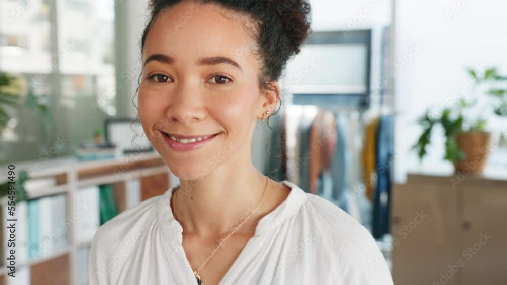 Phone, designer or black woman with delivery box, cargo or shipping ...