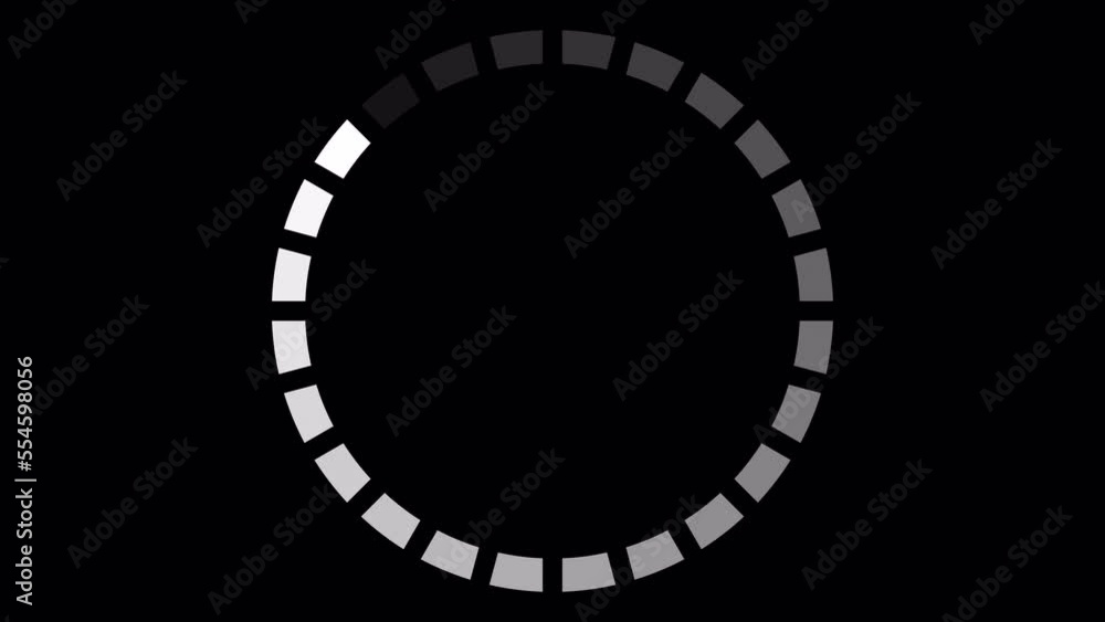 Loading Circle, Video. Loading Animation Icon on Transparent Background ...