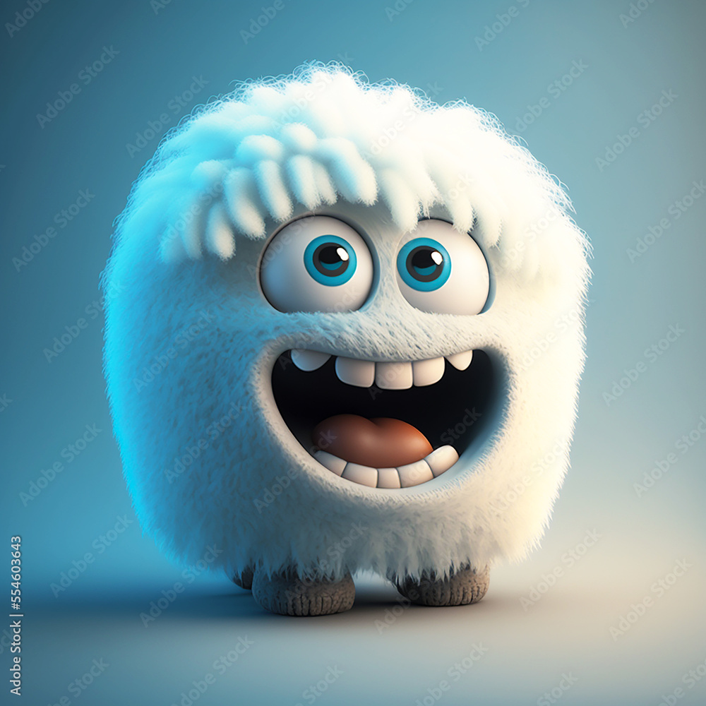 Happy Yeti Emoji Stock Illustration | Adobe Stock