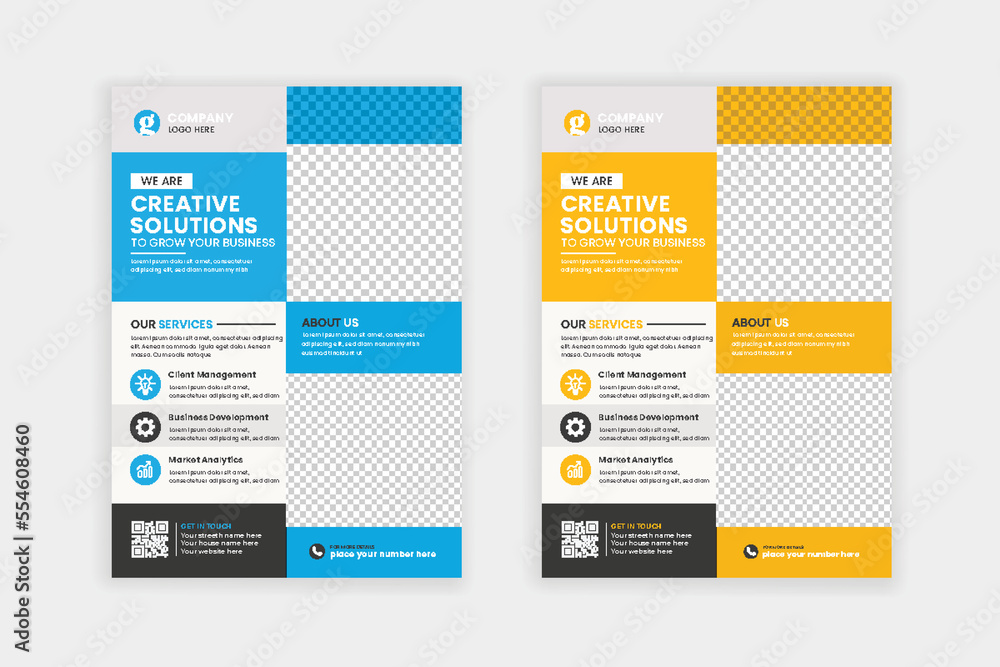 Vector Creative business flyer template design flyer template or ...