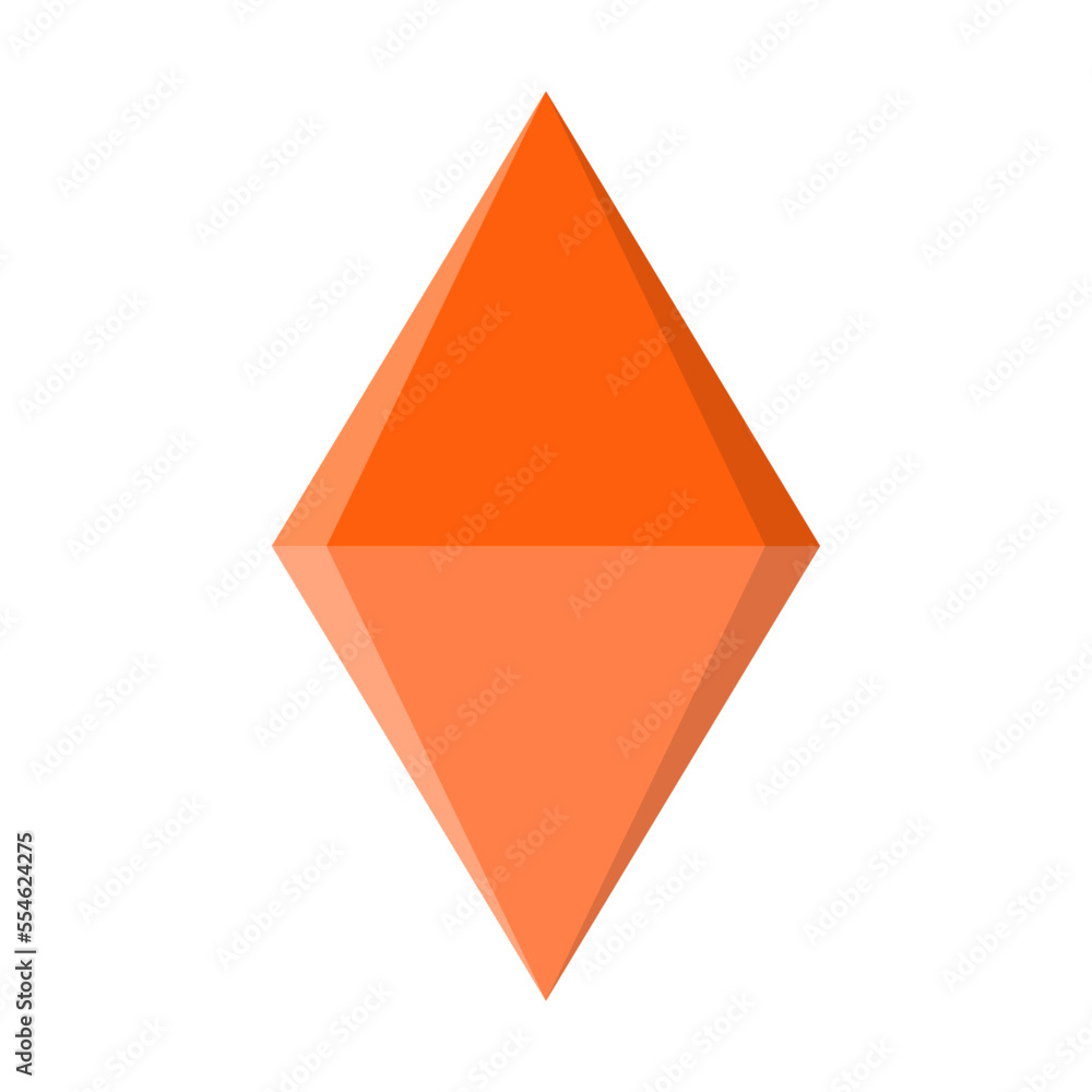 Vecteur Stock Basic rhombus geometric shape for children vector ...