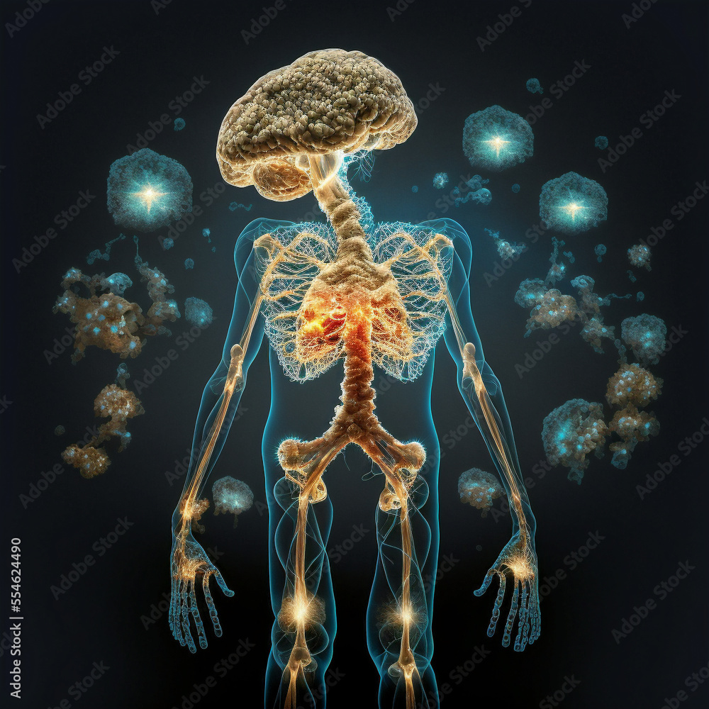 Fungal infection affects the human body. Stock Illustration | Adobe Stock