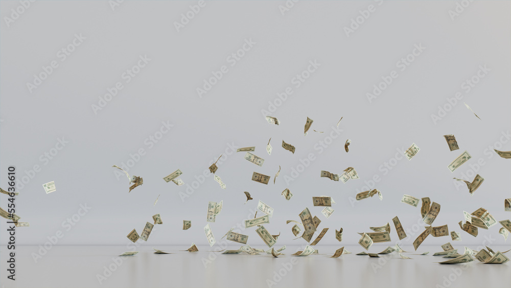 Money blowing in the wind. Savings Wallpaper with Twenty Dollar Bills ...