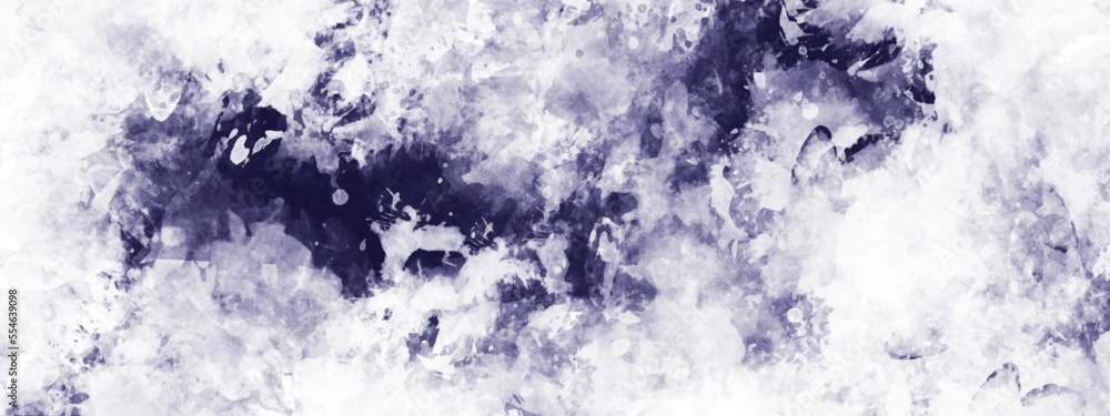 Blue watercolor background with abstract cloudy sky concept. Abstract ...