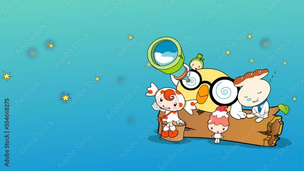 animated cartoons characters background, 2d animation Stock Video ...