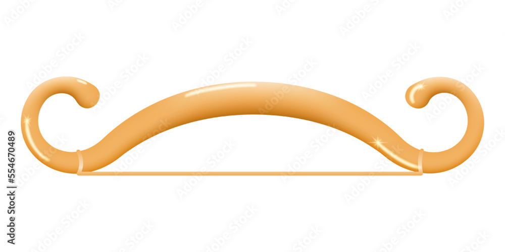 A weapon for shooting arrows. Curved shaft with a stretched bowstring ...