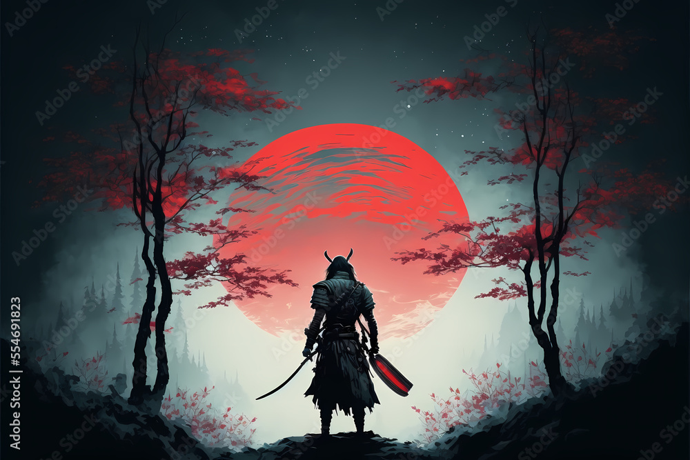 Samurai Landscape Background