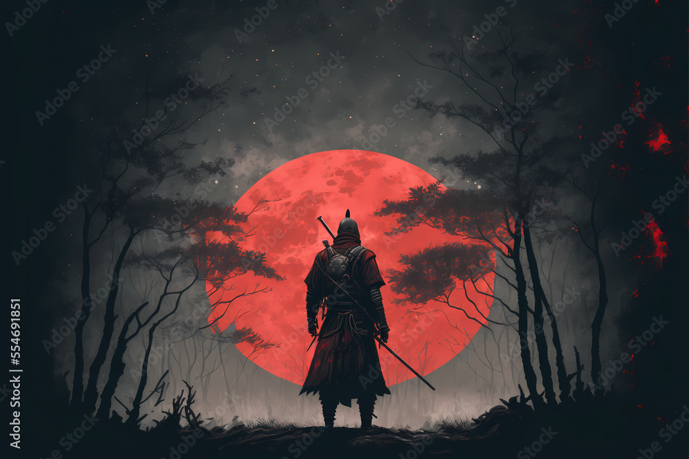 Samurai Landscape Background