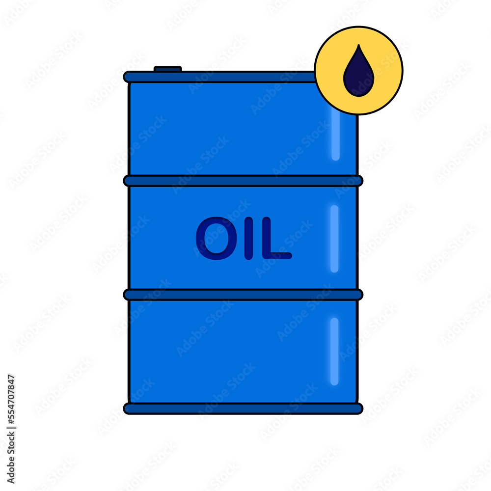 illustrazione di barile di petrolio con emblema su sfondo trasparente ...