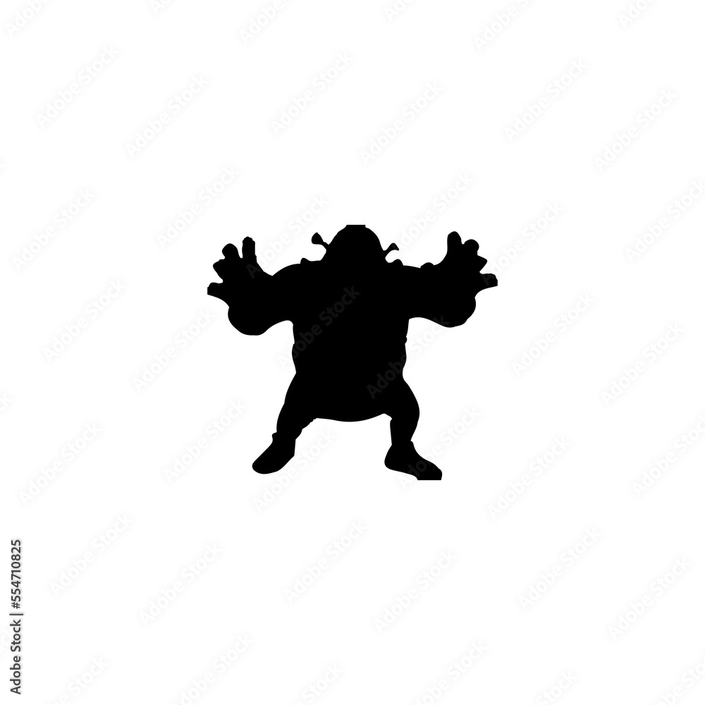 Goblin icon. Simple style cartoon poster background symbol. Goblin ...