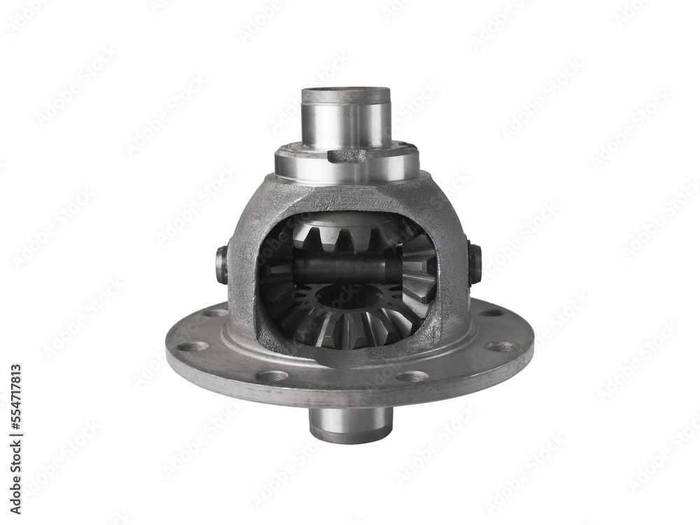 differential isolated on white background. car spare parts Stock Photo ...