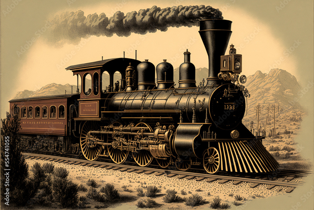 steam locomotive train 19th century Digital Collage Sheets Antique ... steam locomotive train 19th century Digital Collage Sheets Antique ...