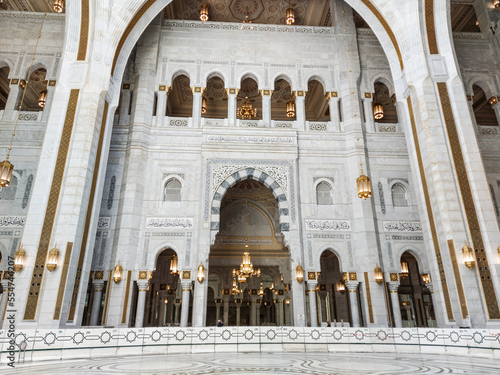 Mecca , Saudi Arabia 12 May 2021 , Makkah - Al Haram mosque from inside ...