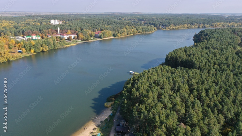 Drozdy, Belarus - 01.10.2022: Aerial photography of the Drozdy ...