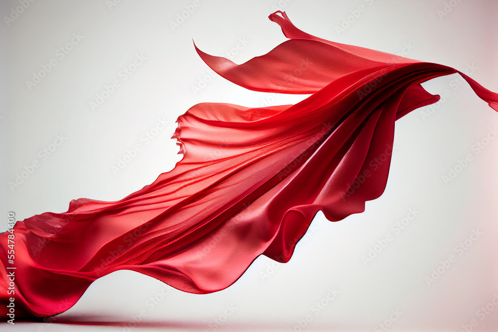 Elegant fashion flying satin silk cloth design for product display ...