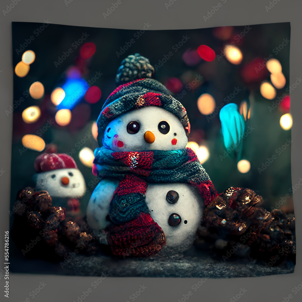 Adorable muñeco de nieve, navidad, bonito, invierno, diciembre, nieve ...