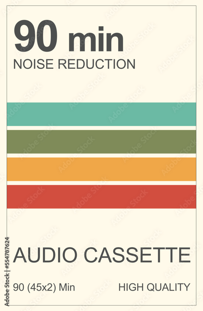 vhs cassette cover in white Stock Vector | Adobe Stock