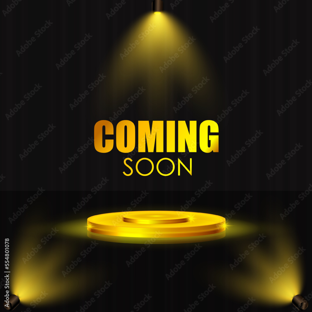 vector illustration for coming soon banner flyer poster Stock Vector ...