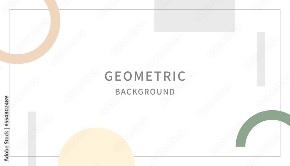 Simple modern white background with geometry shape. Stock Vector ...
