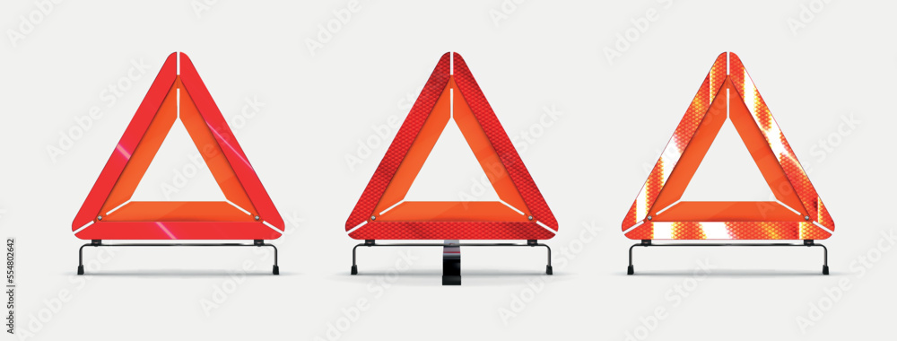 Warning car sign. Road sign vector illustration symbol object. Icon ...