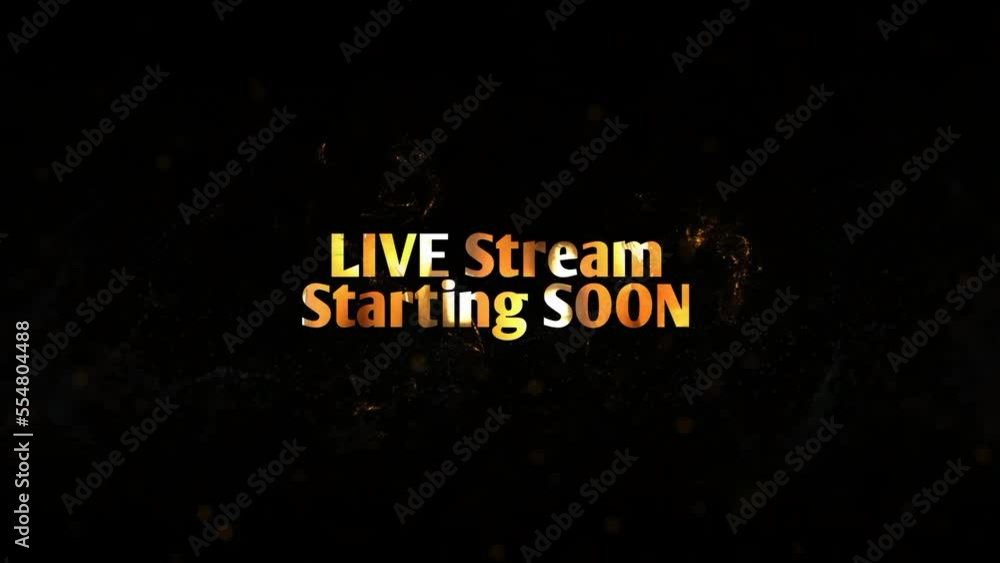 Live streaming starting soon animation perfect for video live stream ...
