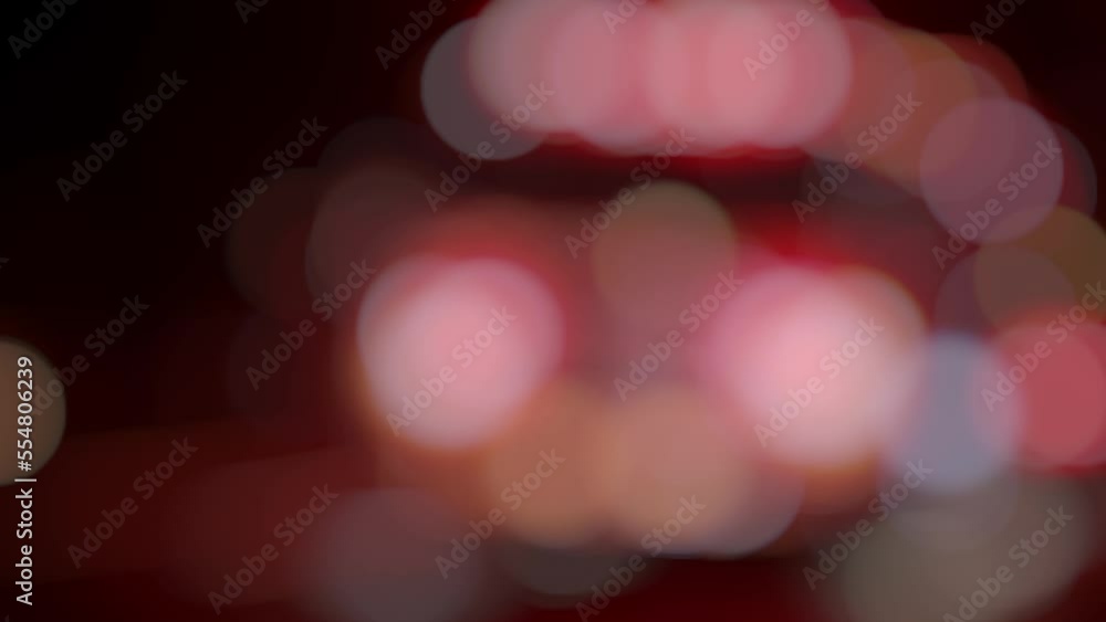 Fire rescue red blurred truck lights background loop on the road. Fire ...