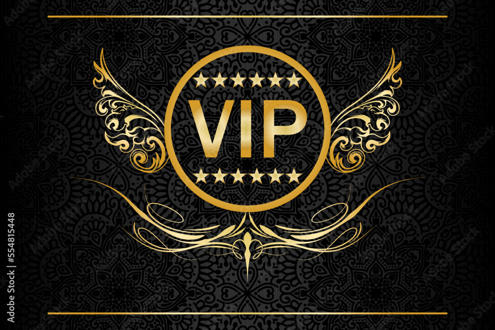 luxury gold and black premium vip card for club members only ...