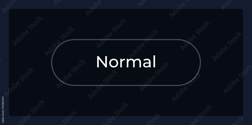 Normal button UI element template. User behaviour. Editable isolated ...