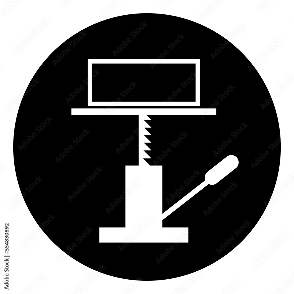 Use Mechanical Lift Symbol Sign,Vector Illustration, Isolated On White ...