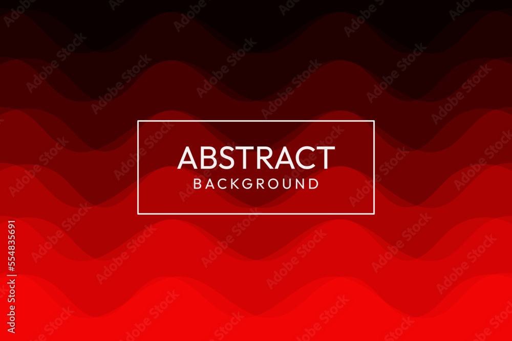 Abstract red gradient wave background vector design Stock Vector | Adobe Stock
