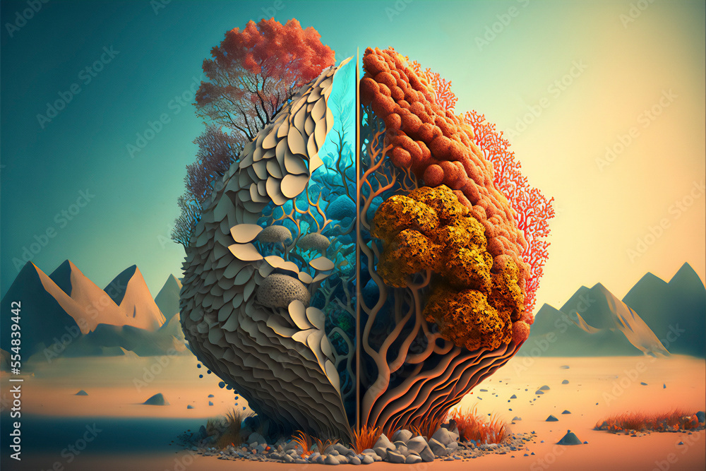 surreal nature Stock Illustration | Adobe Stock
