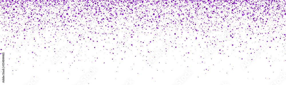 Wide purple glitter confetti isolated Stock Illustration | Adobe Stock