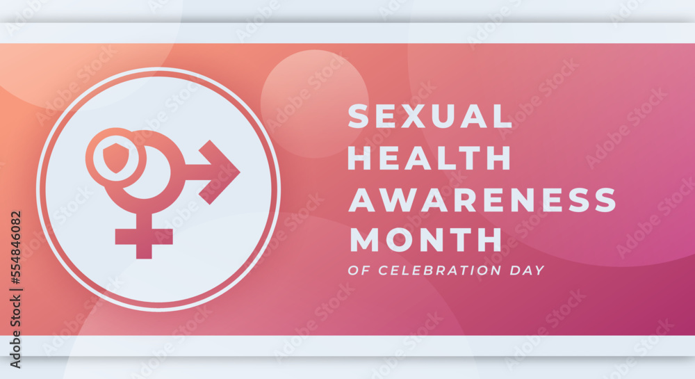 Happy Sexual Health Awareness Month Celebration Vector Design ...