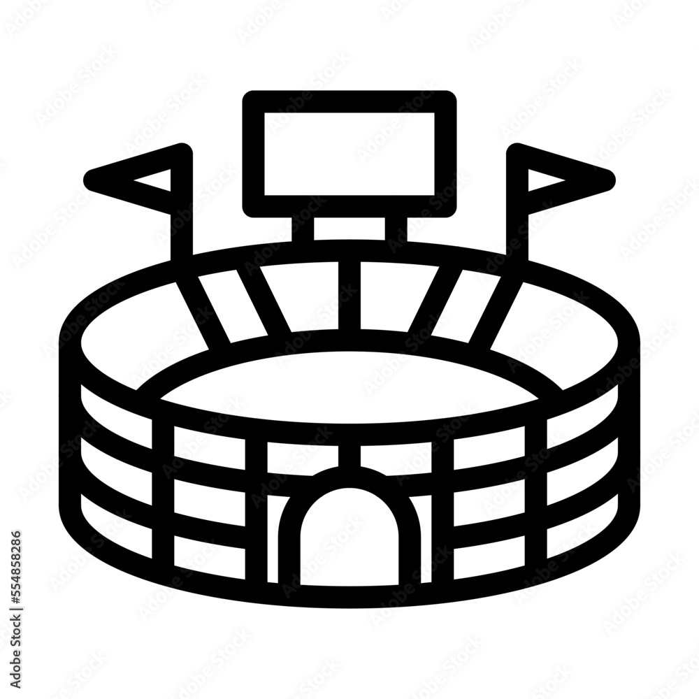 Stadium Icon Design Stock Vector | Adobe Stock