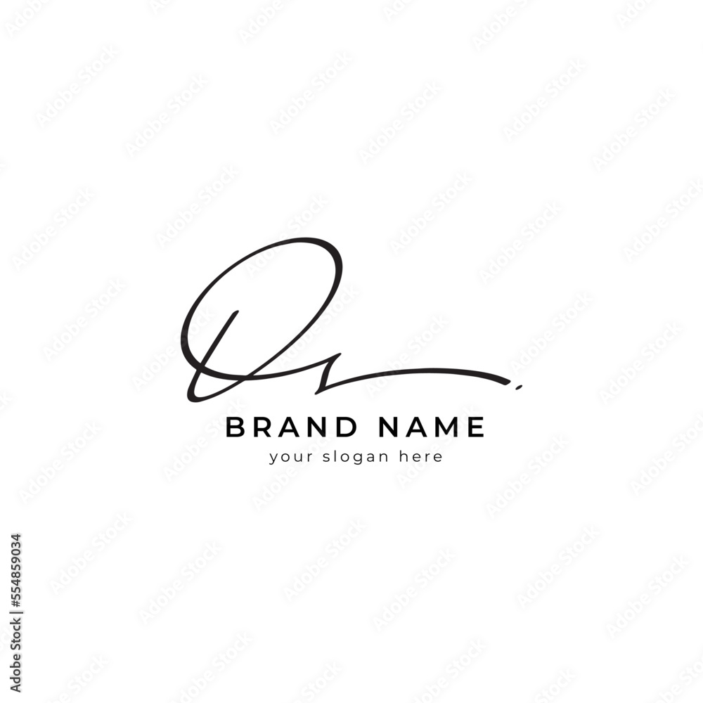 D S initial letter signature logo or handwritten letter monogram Stock ...