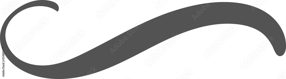 Swash swoop and swish calligraphy sign. Underlines hand drawn stroke ...