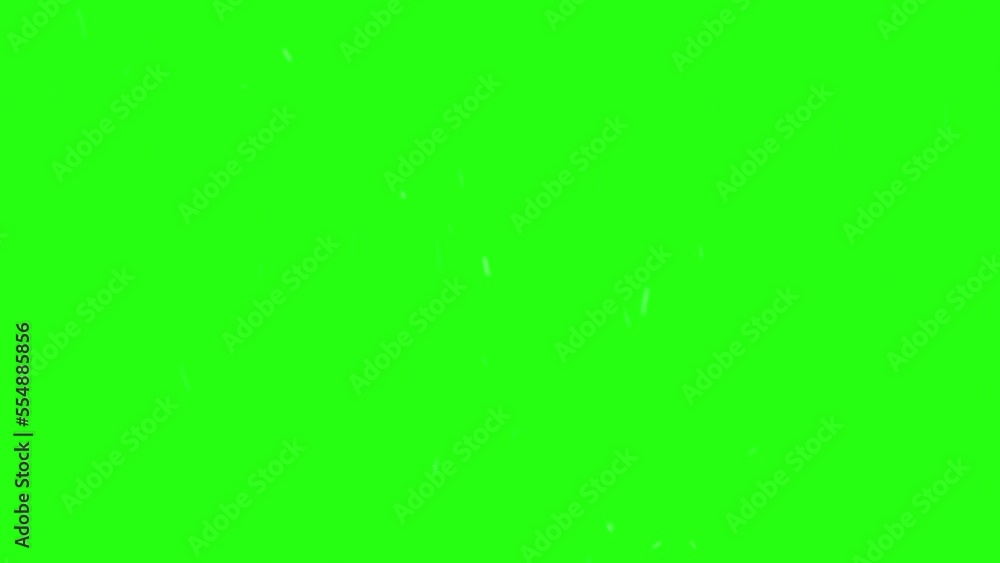 Realistic Snow falling on green screen background animation. Winter ...