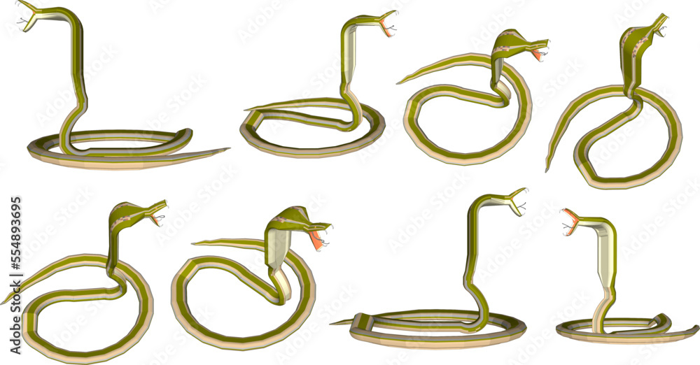 white background Cobra Snake vector design Stock Vector | Adobe Stock