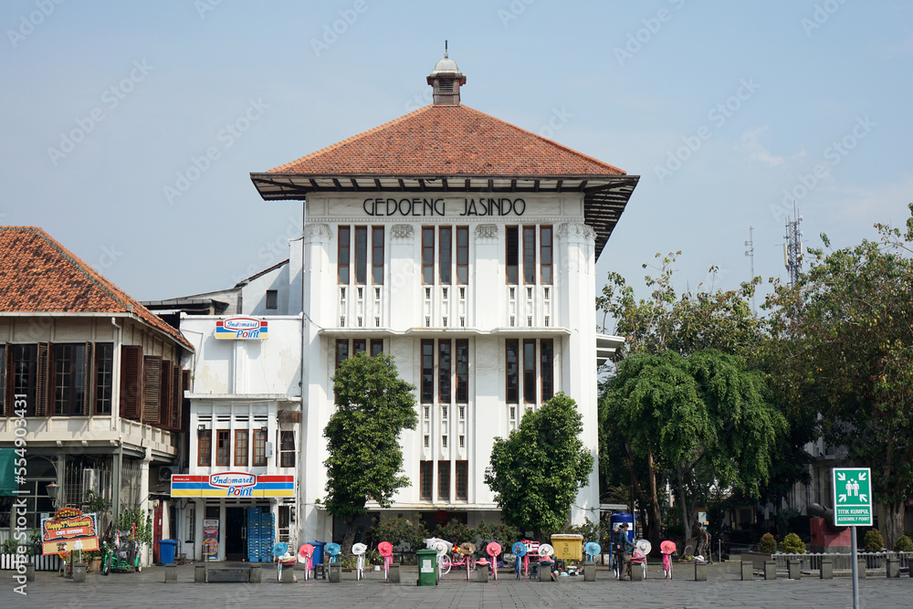 Jakarta, Indonesia. December 2022. Jasindo Building is one of the ...