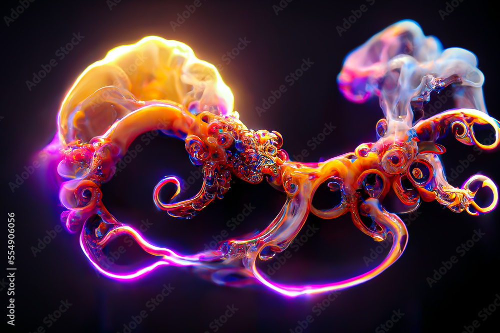 Visualizing insanity of creation and the human psyche. Psychedelic ...