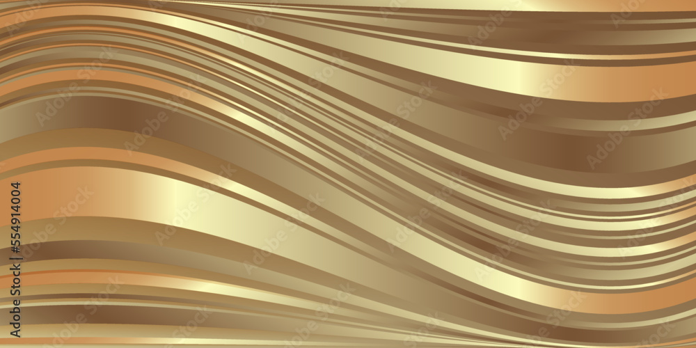 Gold abstract line pattern on bright background. Luxury golden stripe ...