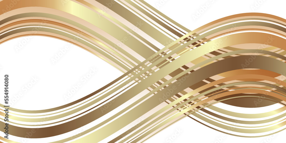 Gold abstract line pattern on bright background. Luxury golden stripe ...