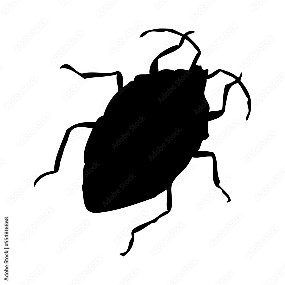 Bug Silhouette Stock Vector Adobe Stock