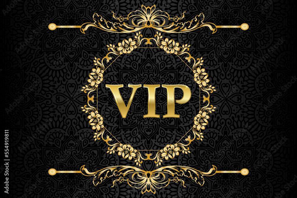 luxury gold and black premium vip card for club members only ...