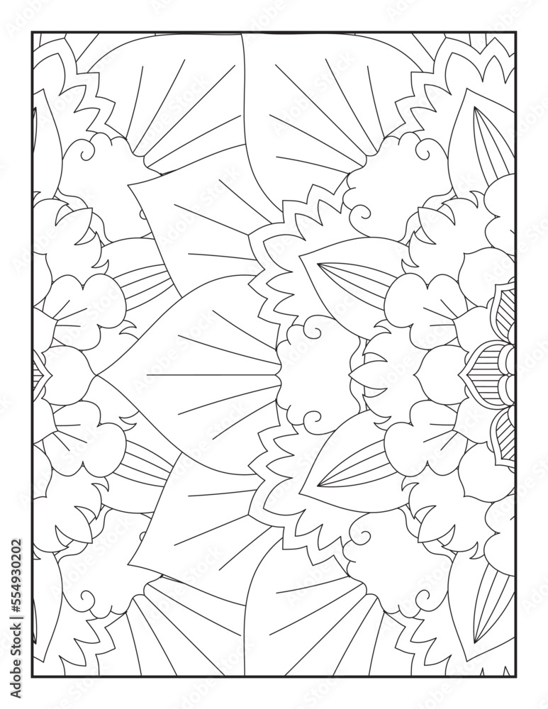 Flower Mandala Coloring Page ,Floral Coloring Pages, Coloring Pages ...
