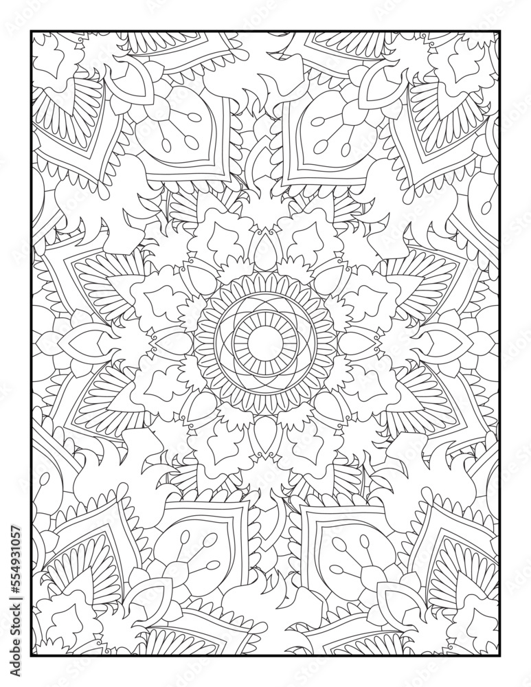 Flower Mandala Coloring Page ,Floral Coloring Pages, Coloring Pages ...