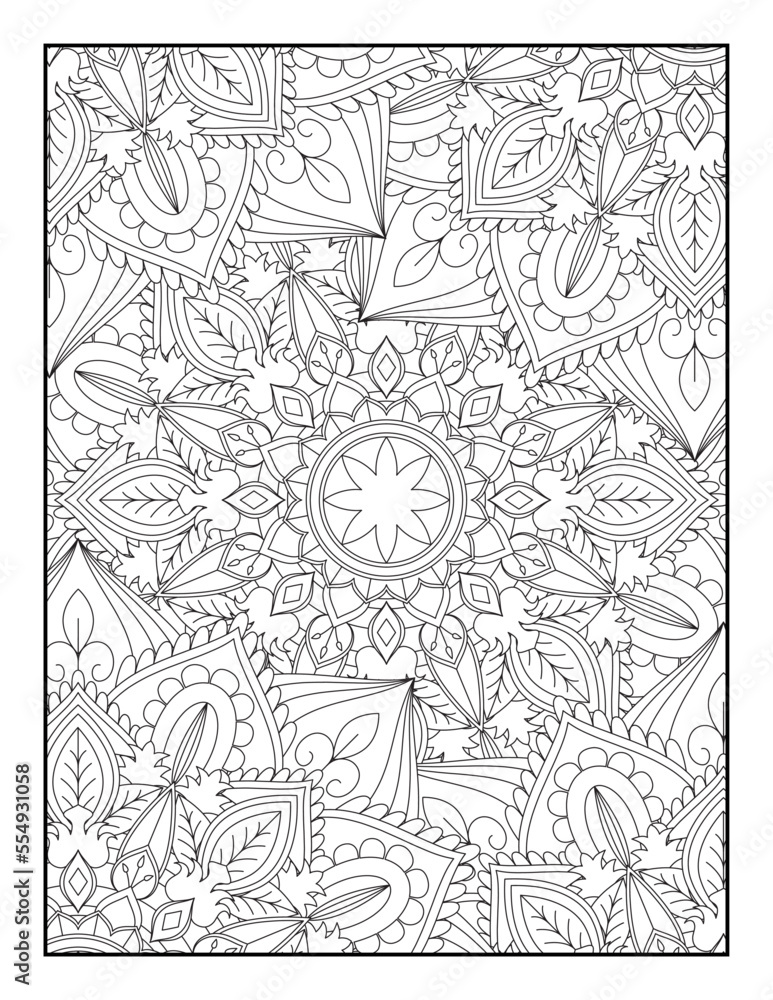 Flower Mandala Coloring Page ,Floral Coloring Pages, Coloring Pages ...